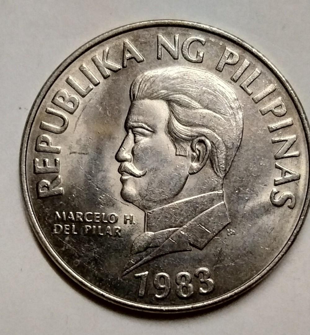 Error coin **1983 Philippines 50 sentimo**Flora and Fauna**old coin ...