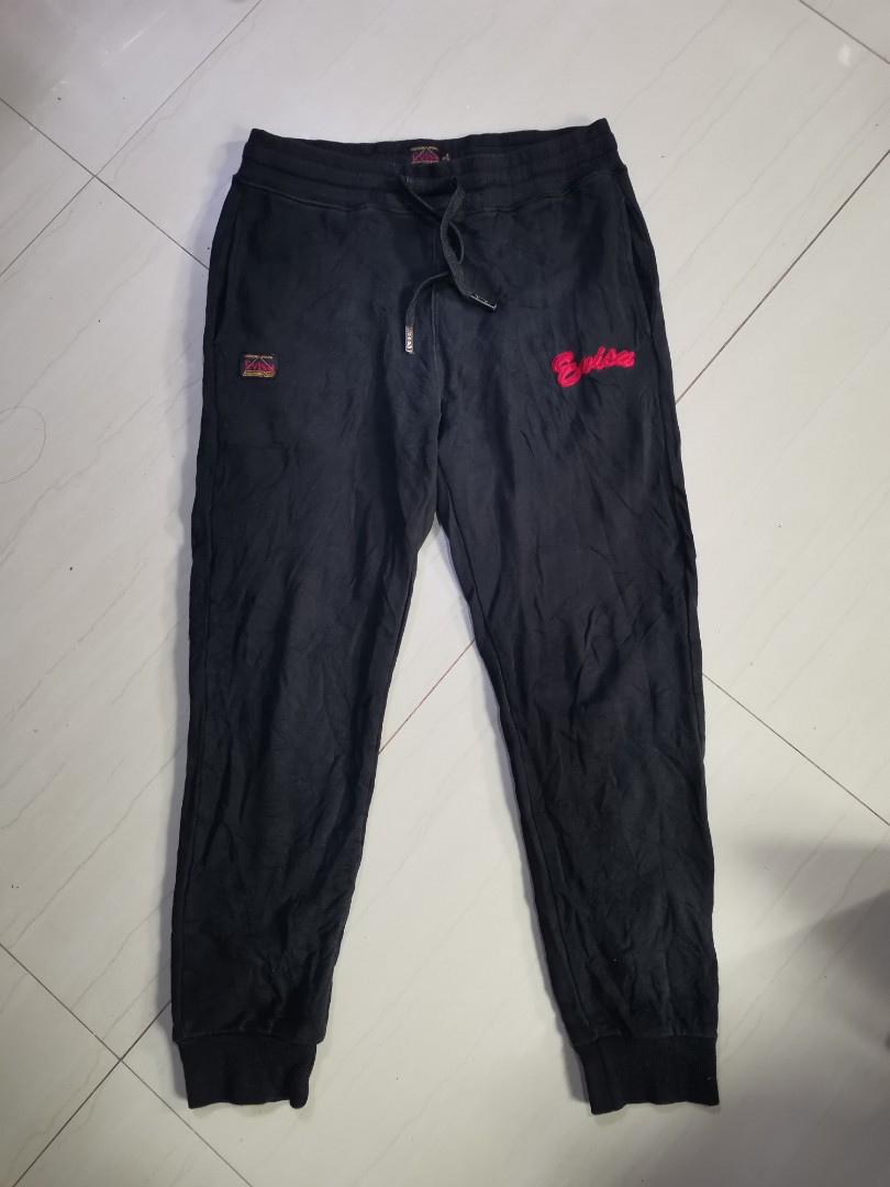 EVISU JOGGER, Men's Fashion, Bottoms, Joggers on Carousell