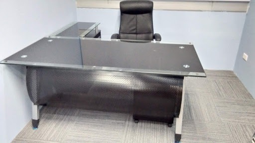 Executive Glass Top Table / Office furniture, Furniture & Home Living ...