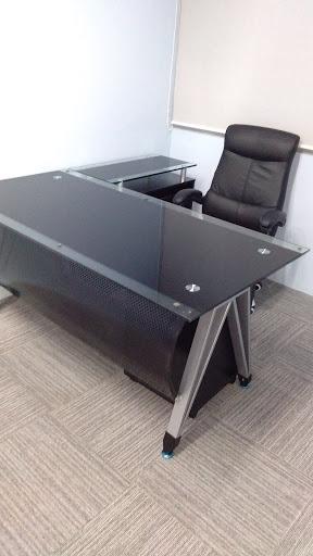 Executive Glass Top Table / Office furniture, Furniture & Home Living ...