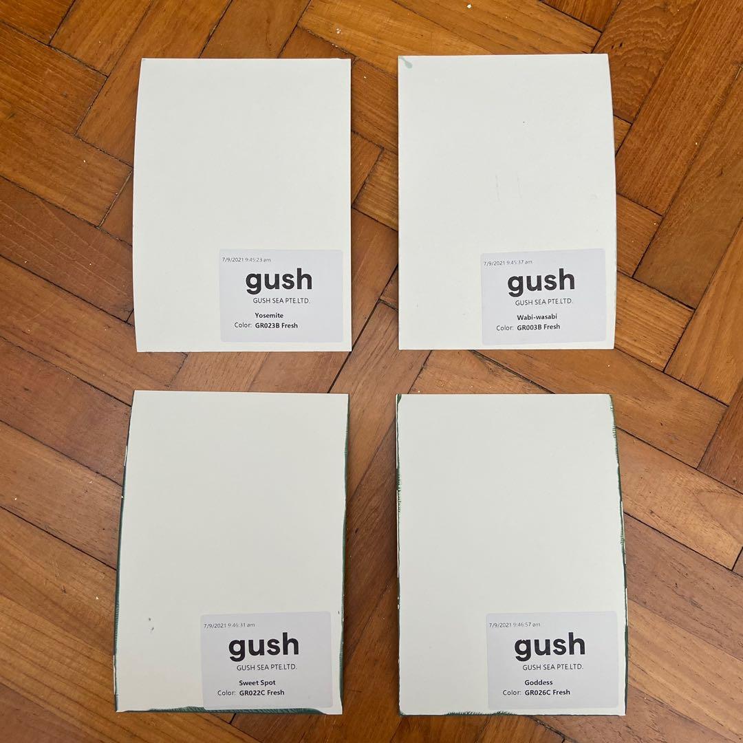 Gush paint samples on Carousell