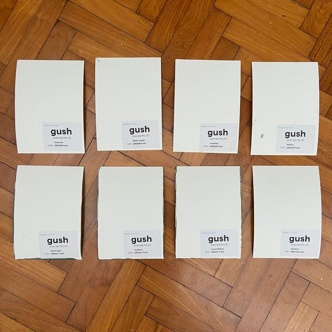 Gush paint samples on Carousell