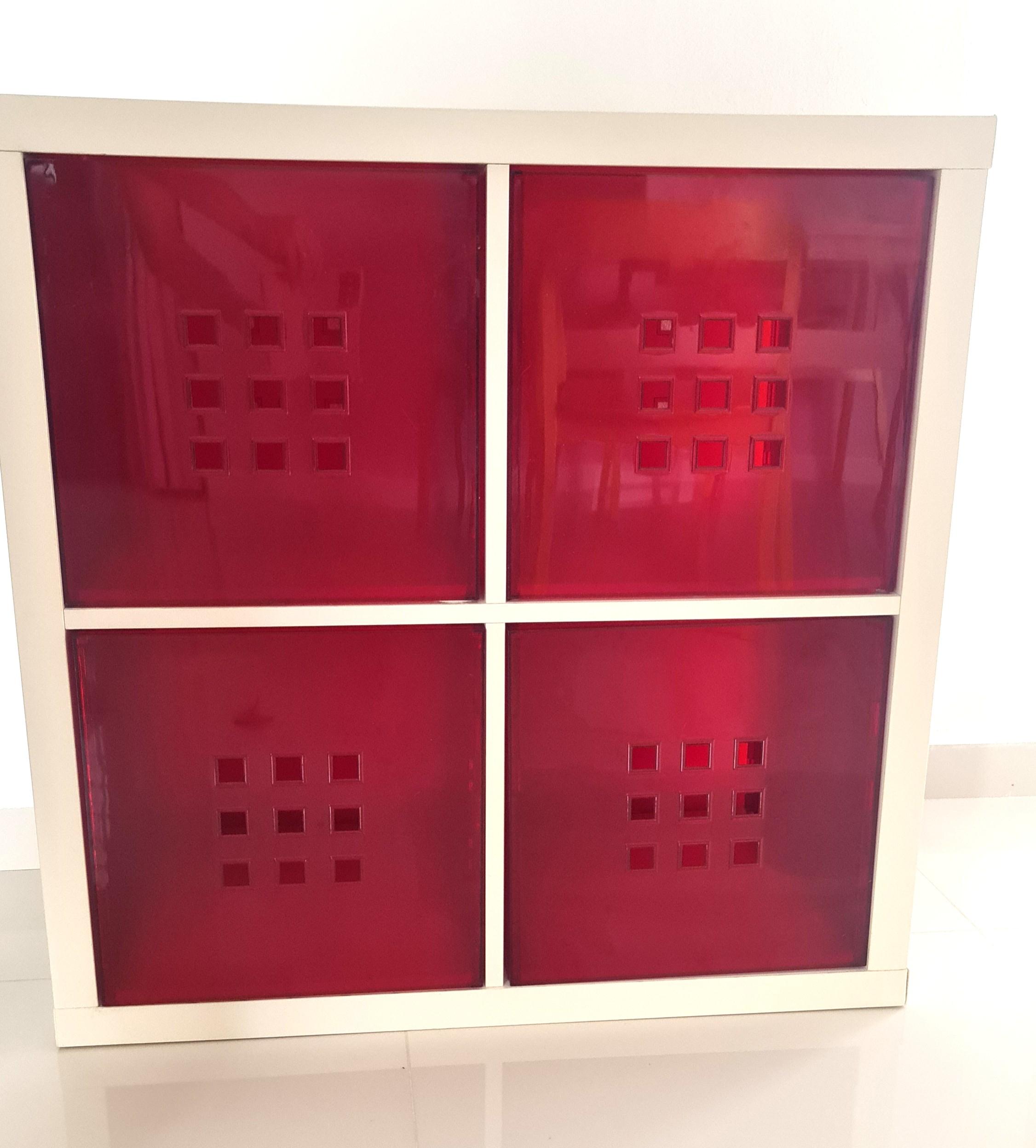 IKEA Lekman Box WHITE and RED, Furniture & Home Living, Furniture ...
