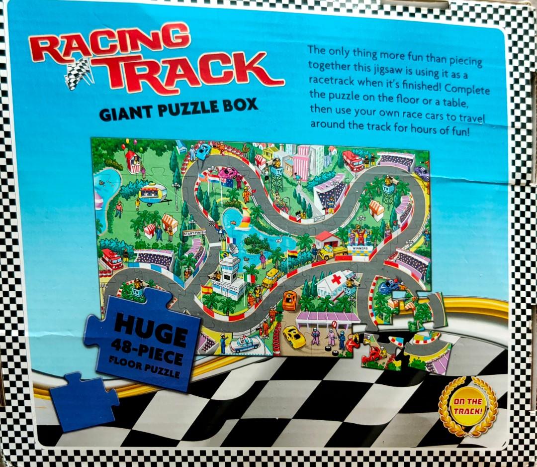 Jigsaw puzzle - race track, Hobbies & Toys, Toys & Games on Carousell