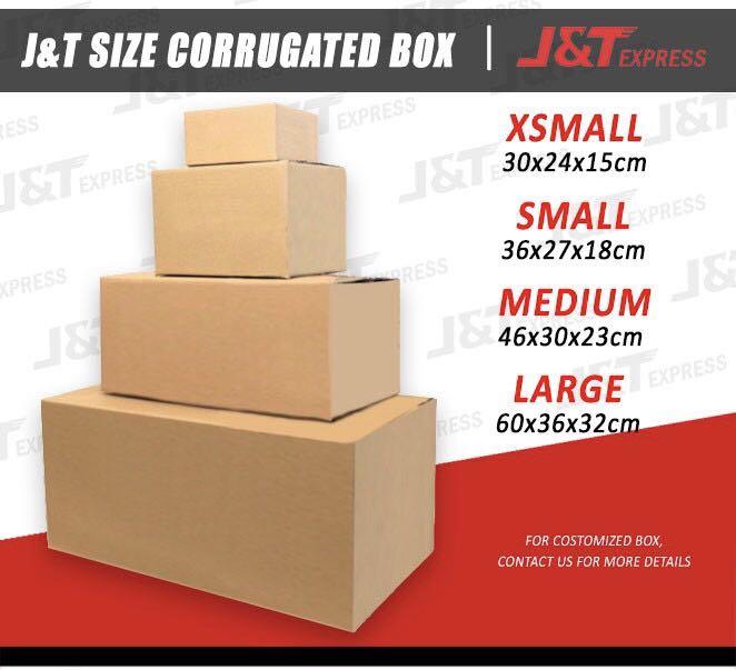 J&T SIZE CARTON BOXES, Hobbies & Toys, Stationary & Craft, Craft ...