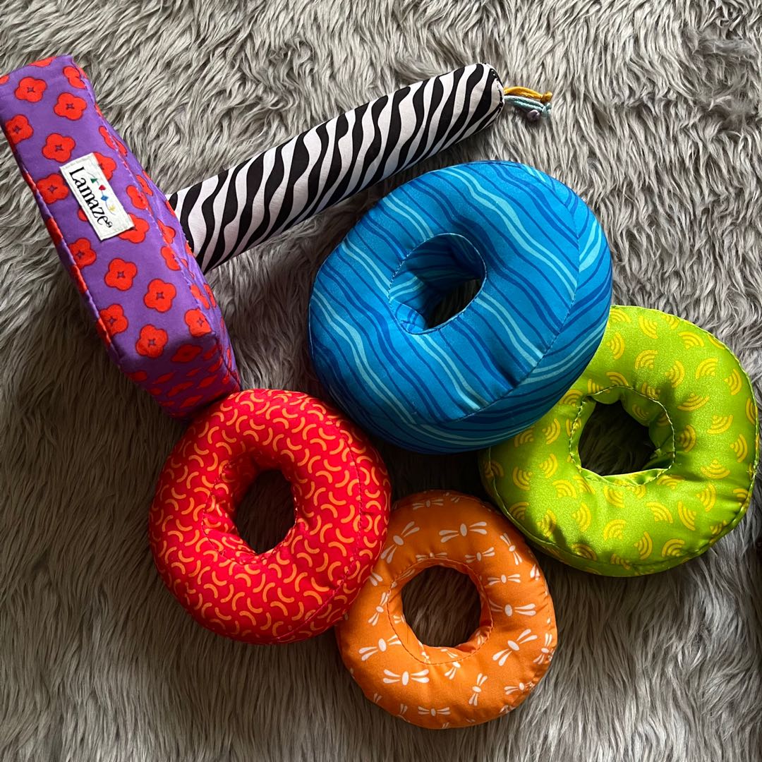 LAMAZE Rainbow Stacking Rings Toy, Babies & Kids, Infant Playtime on ...