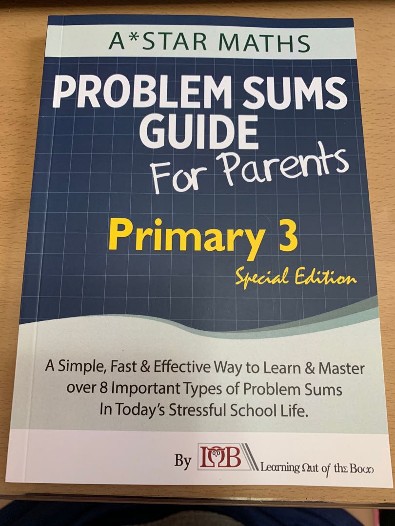 Learning Out of The Box P3 Problem Sums Guide For Parents, Hobbies ...