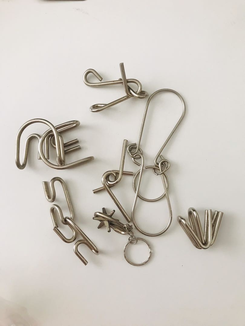 Metal Puzzle IQ Rings, Hobbies & Toys, Stationery & Craft, Craft ...