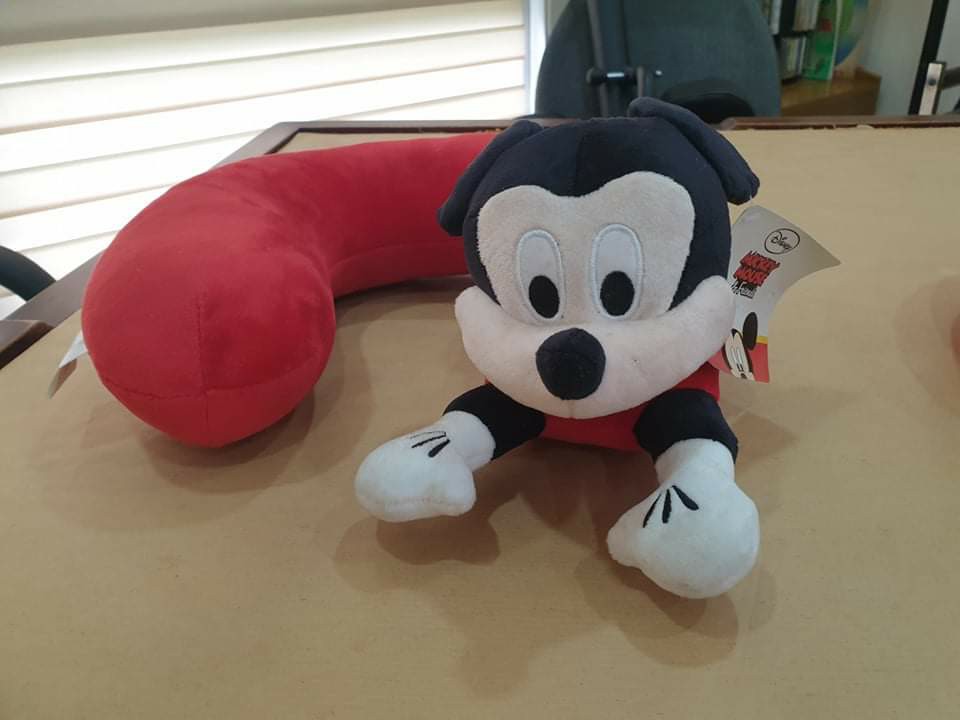 Mickey Mouse Neck Pillow, Furniture & Home Living, Home Decor, Cushions ...