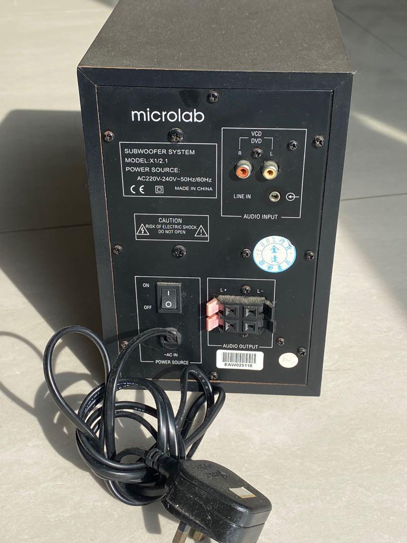 Microlab subwoofer, 音響器材, Soundbar、揚聲器、藍牙喇叭、耳擴 - Carousell
