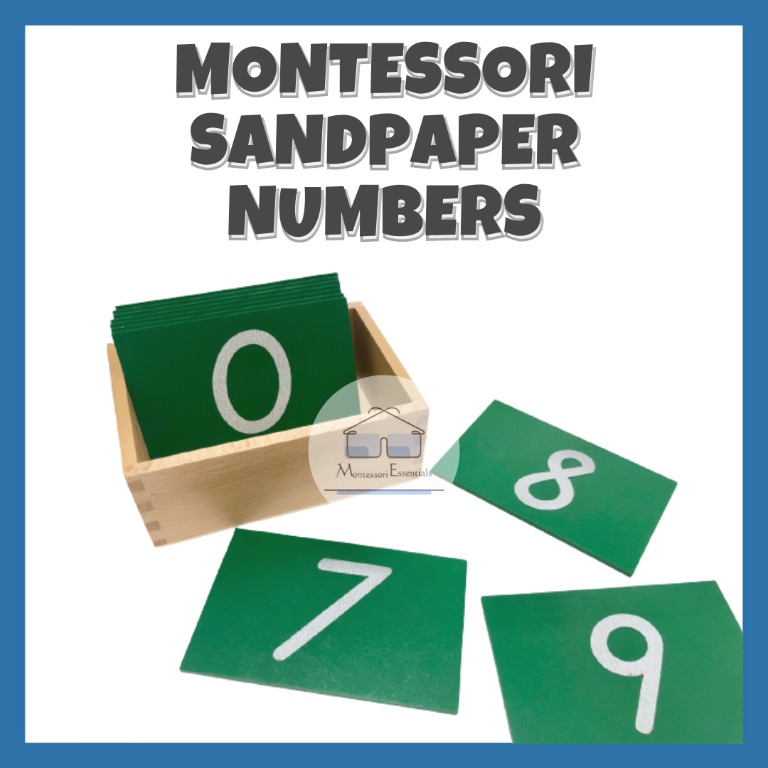 Montessori Sandpaper Numbers (0-9), Hobbies & Toys, Toys & Games on ...