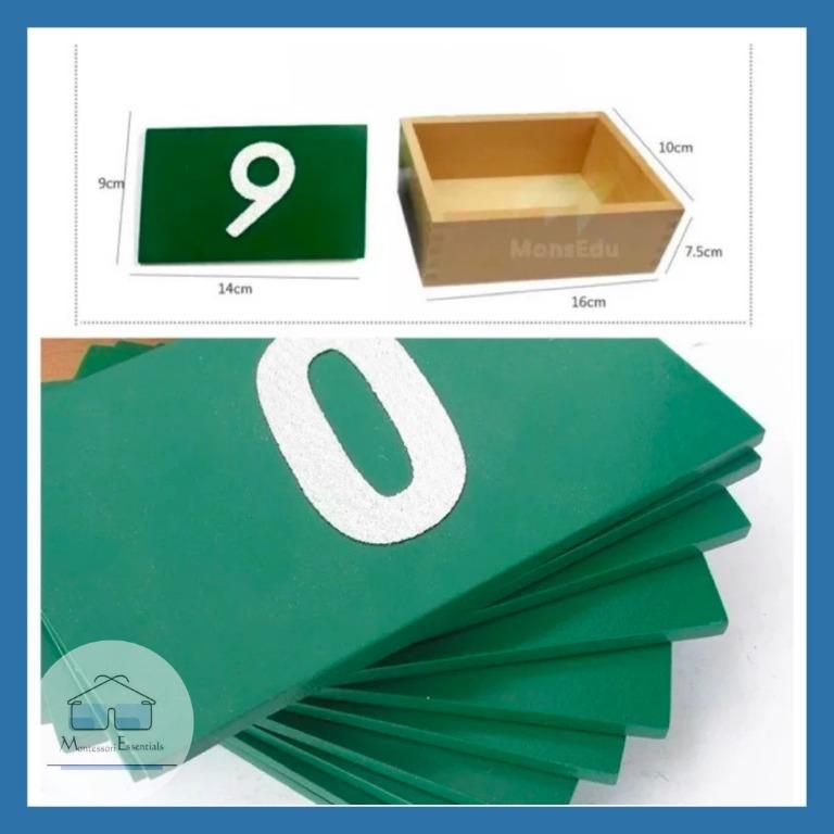 Montessori Sandpaper Numbers (0-9), Hobbies & Toys, Toys & Games on ...