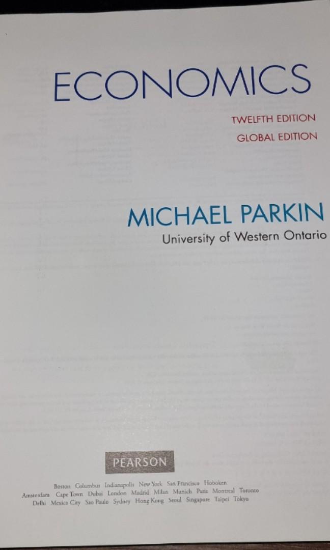 PEARSON ECONOMICS TEXTBOOK, Hobbies & Toys, Books & Magazines ...