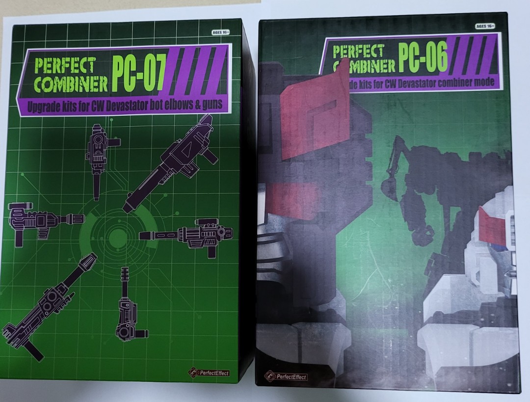Perfect Effect PC-06 & PC-07 Combiner Wars Devastator Upgrade Kits ...