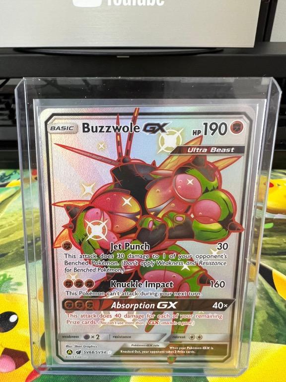 POKEMON TCG BUZZWOLE GX SHINY CARD, Hobbies & Toys, Toys & Games on ...