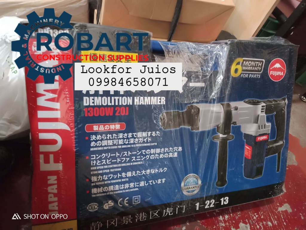 Portable Jack Hammer, Commercial & Industrial, Construction Tools ...