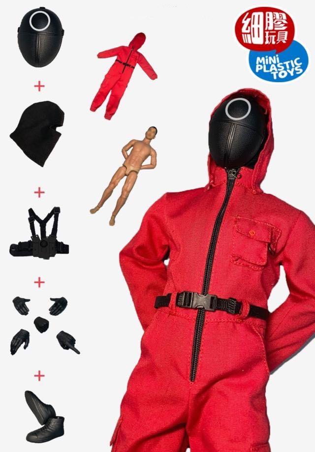 PRE-ORDER NETFLIX SQUID GAME MPT 1/6 SCALE CIRCLE SQUARE TRIANGLE GUARD ...