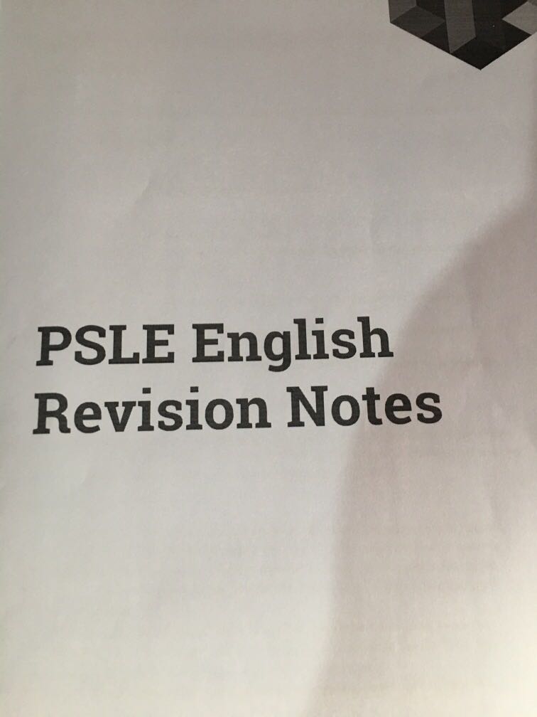 PSLE English revision notes, Hobbies & Toys, Books & Magazines ...