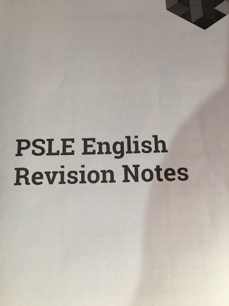 PSLE English revision notes, Hobbies & Toys, Books & Magazines ...