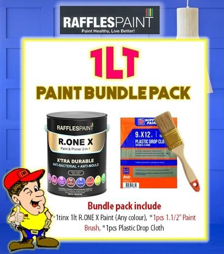 RAFFLES R.ONE LONG LASTING WALL PAINT/ NIPPON/ MATEX/ BERGER 5LT,1LT ...