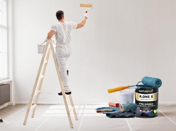 RAFFLES R.ONE LONG LASTING WALL PAINT/ NIPPON/ MATEX/ BERGER 5LT,1LT ...