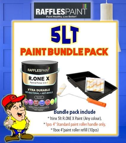 RAFFLES R.ONE LONG LASTING WALL PAINT/ NIPPON/ MATEX/ BERGER 5LT,1LT ...