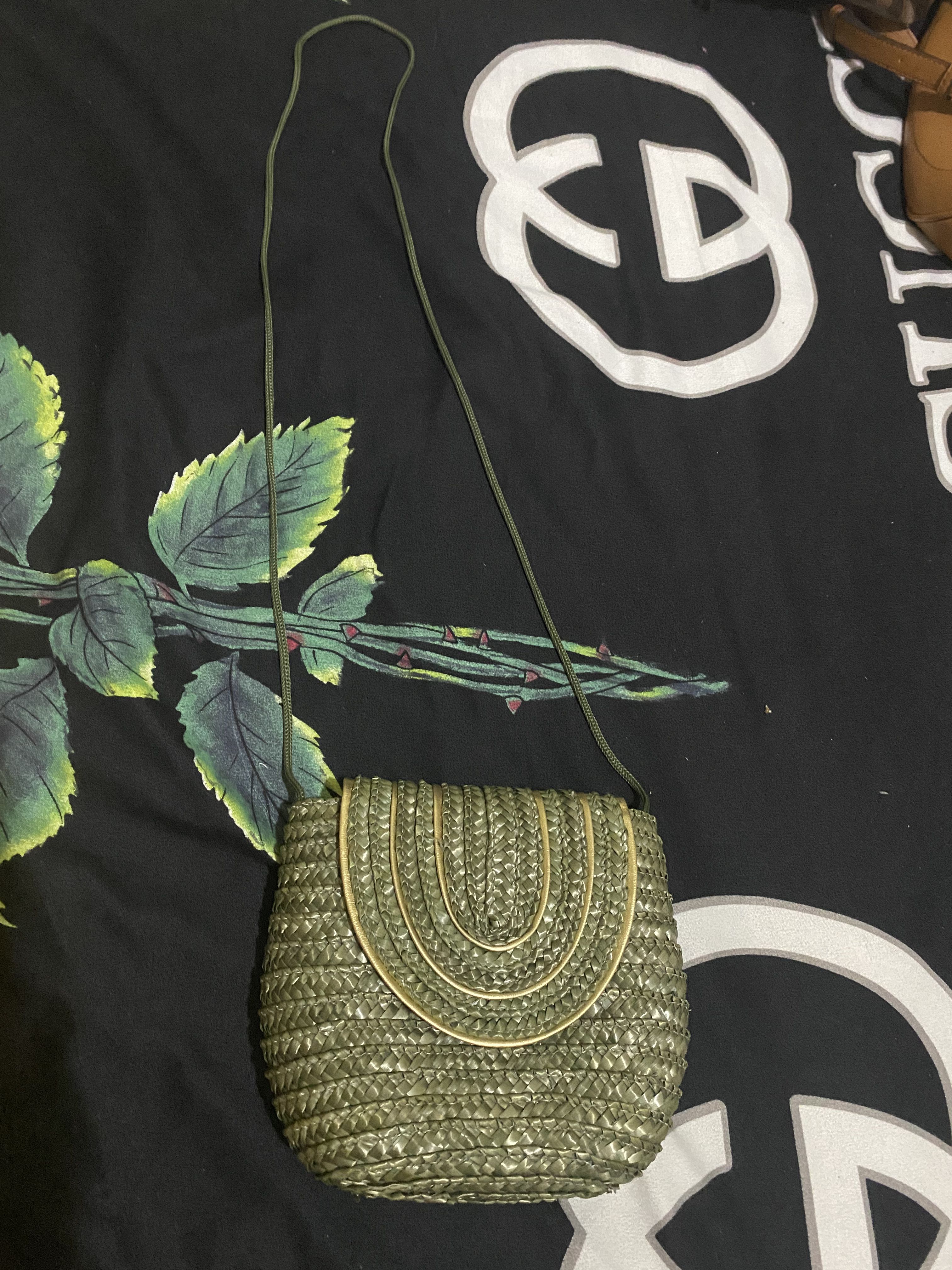 Rattan native banig bag, Women's Fashion, Bags & Wallets, Cross-body ...