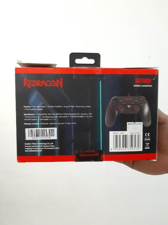Redragon Controller / Gamepad - Saturn for PC (USB-A), Video Gaming ...