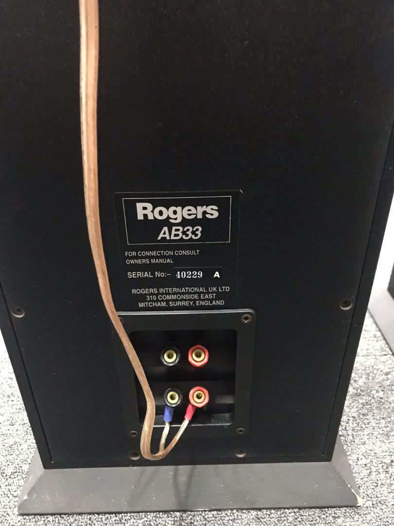 Rogers LS33 + AB33 speaker with subwoofer, Audio, Soundbars, Speakers & Amplifiers on Carousell