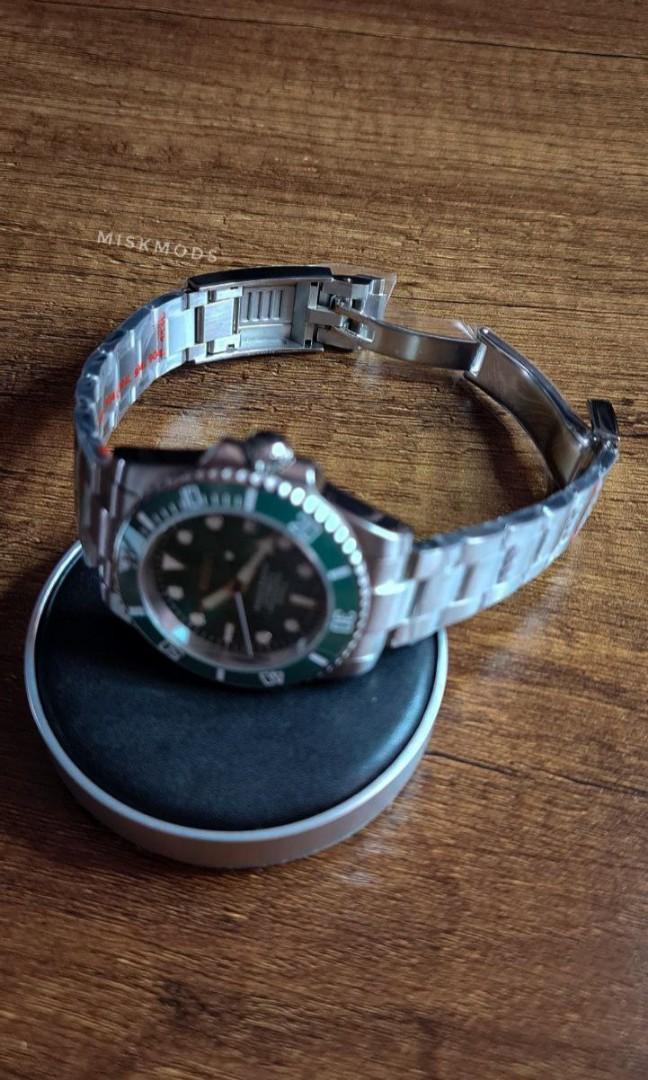 (Instock) Seiko Mod Sub Hulk, Men's Fashion, Watches & Accessories ...