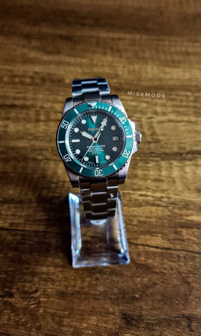 (Instock) Seiko Mod Sub Hulk, Men's Fashion, Watches & Accessories ...