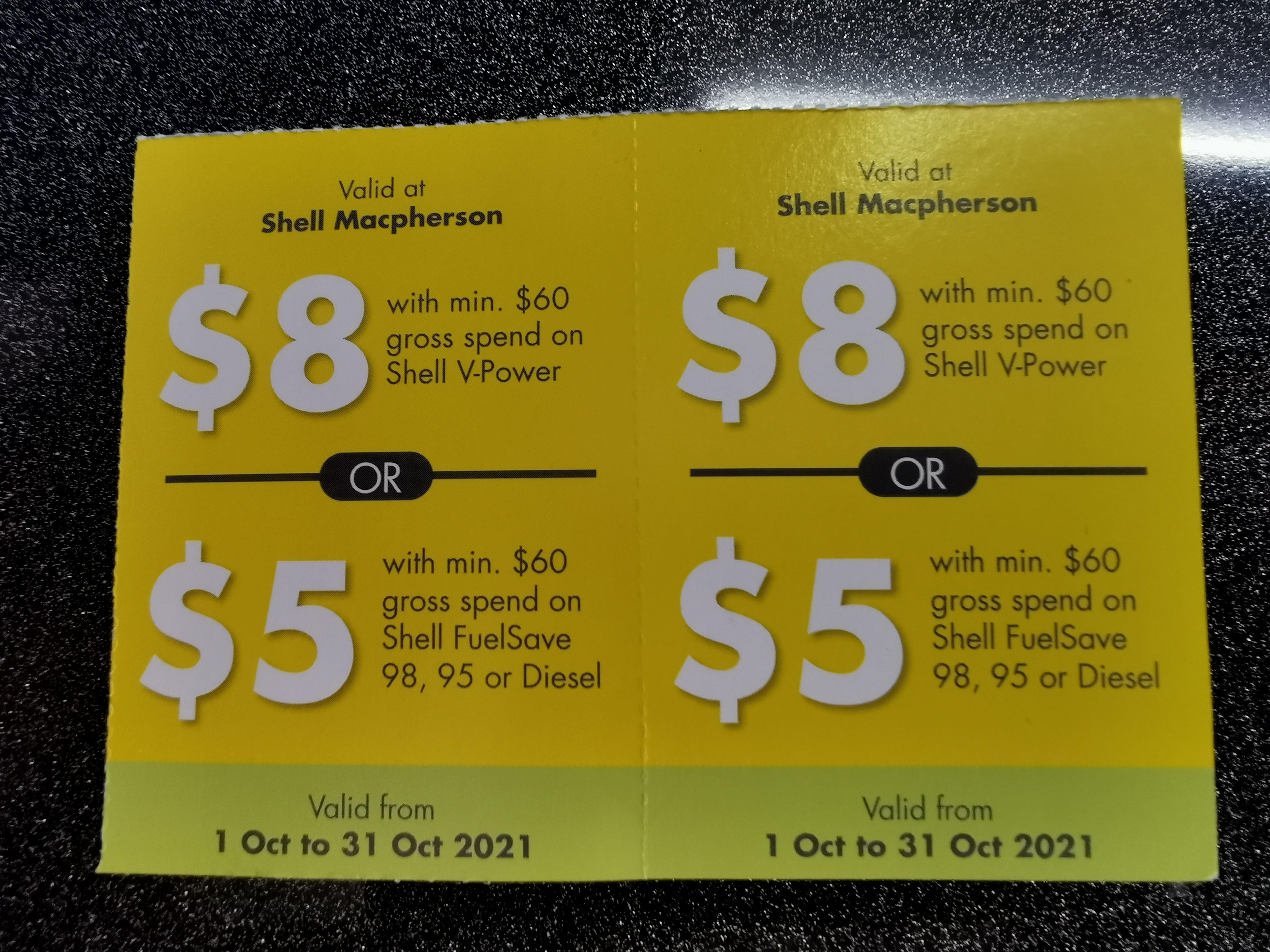 SHELL Petrol Voucher (October), Tickets & Vouchers, Vouchers on Carousell