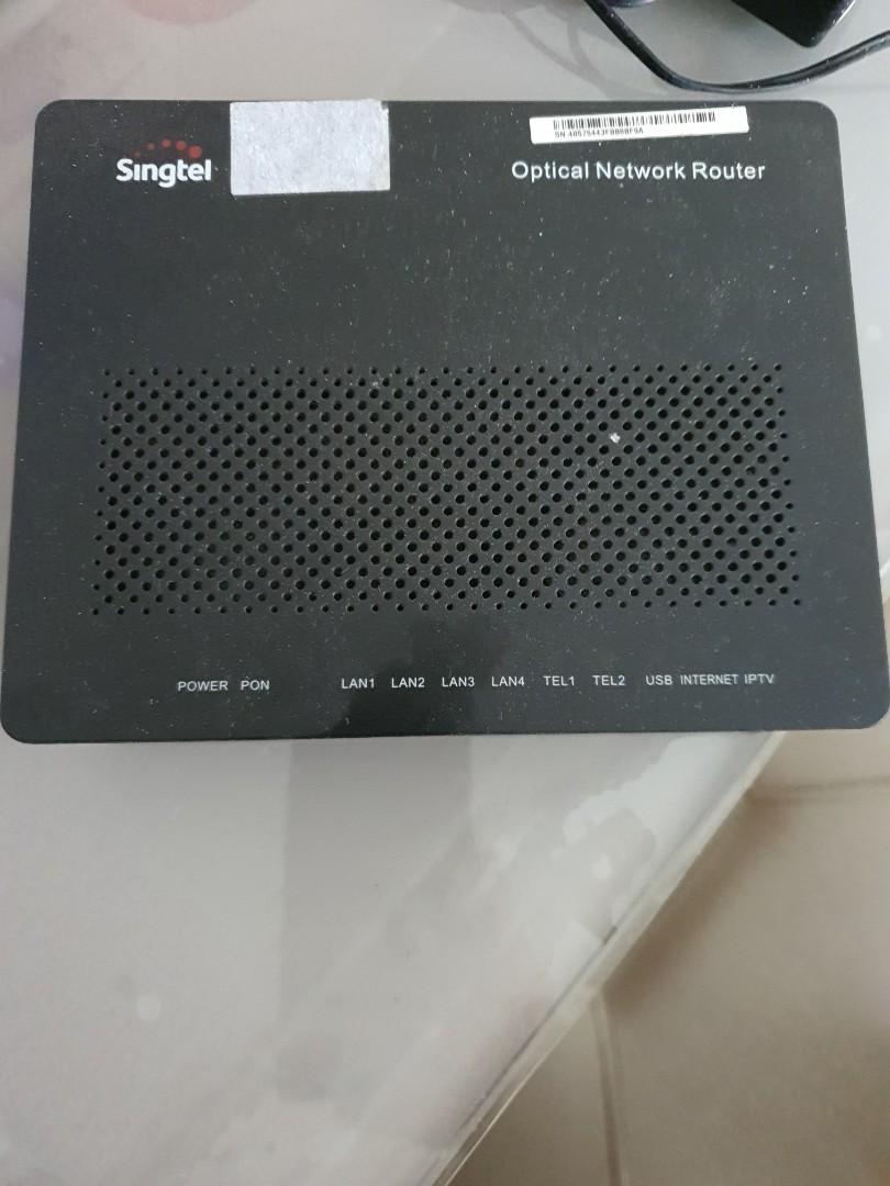 Singtel Optical network router/modem, Computers & Tech, Parts ...