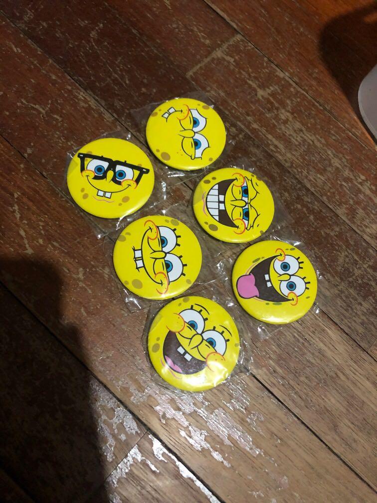 Spongebob Badges, Hobbies & Toys, Stationery & Craft, Stationery ...
