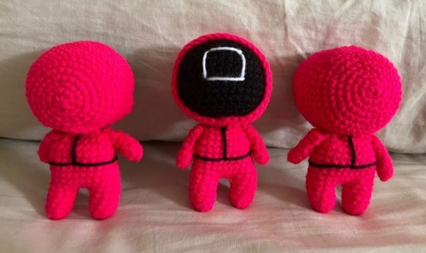 SQUID GAME Dolls Puppet Crochet, Hobbies & Toys, Stationery & Craft ...