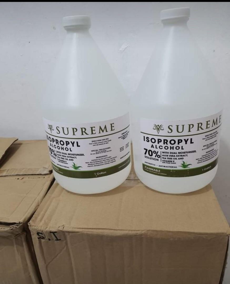 Supreme Alcohol, Isopropyl & Ethyl 1 Gallon, Beauty & Personal Care ...