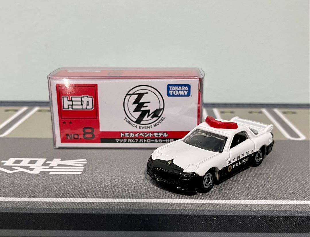 Tomica Event Model No 8 Mazda RX7 Police Car, Hobbies & Toys, Toys ...