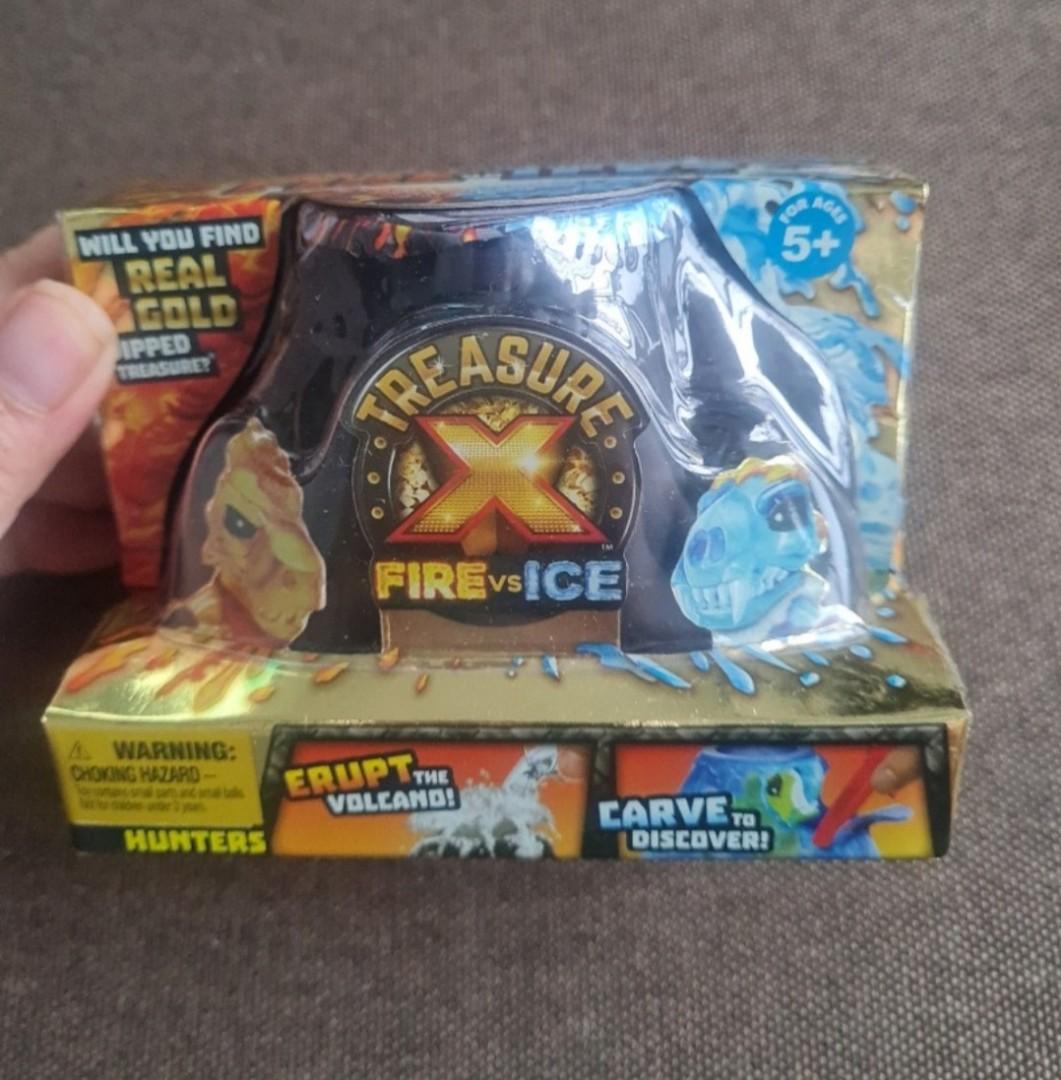 TREASURE X FIRE VS ICE : WILL YOU FIND FIRE OR ICE? - ERUPT THE VOLCANO ...