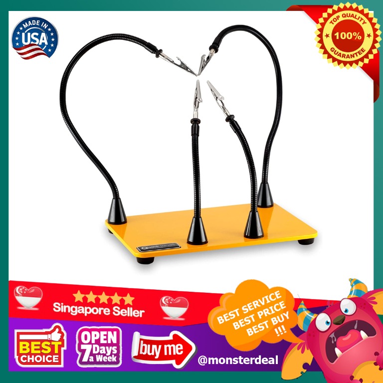 -USA made- QuadHands Workbench Helping Hands Soldering Third Hand Vise ...