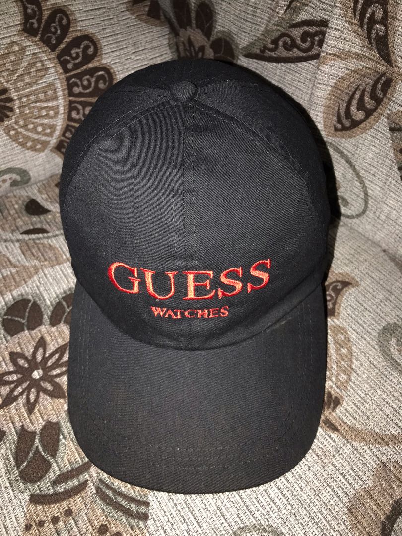 VINTAGE GUESS WATCHES CAP, Men's Fashion, Watches & Accessories, Cap ...