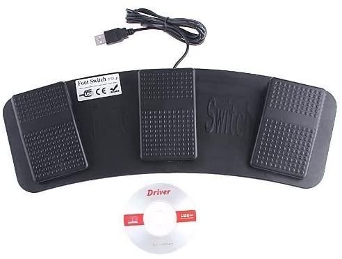 X4837 DecentGadget® 3 Keys PC USB Foot Control Keyboard Foot Switch ...