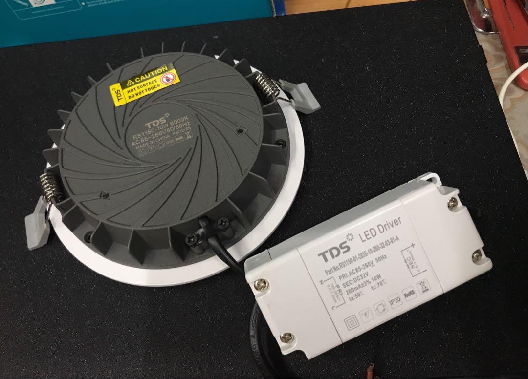 TDS浴室燈LED 天花燈 明流 470ml TDS AC85-265V Led Downlight 8W / 10W Down Light ...