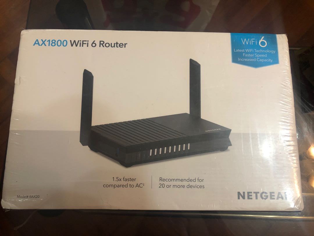 現貨 NETGEAR Nighthawk RAX20 經濟雙頻 WiFi 6 路由器 (AX1800), 電腦＆科技, 商務用科技產品 ...