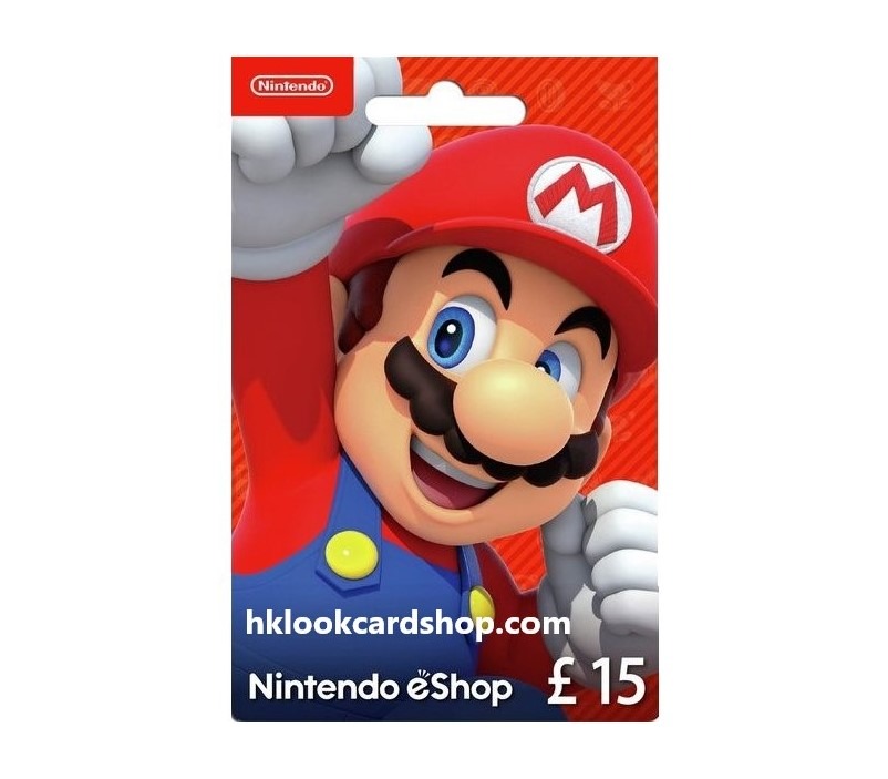 英國 Nintendo switch eshop card 英服 UK 任天堂 15 pound 英鎊 預付 點數卡 線上發卡, 電子遊戲 ...