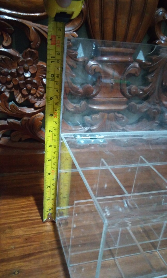 Acrylic box with divider, Furniture & Home Living, Home Improvement ...