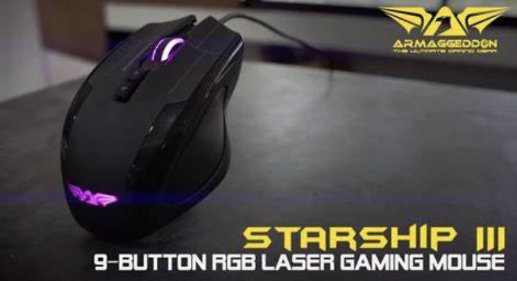 Armageddon RGB NRO-5 Starship III gaming mouse, Computers & Tech, Parts ...
