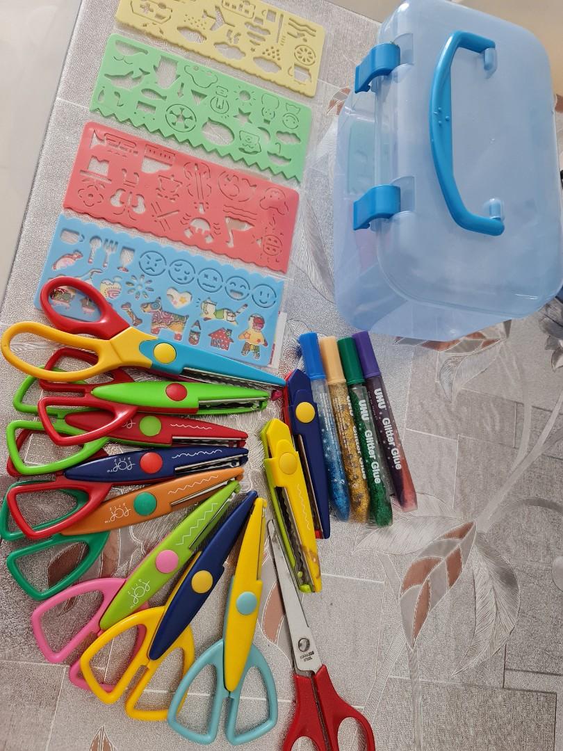 Assorted shears and templates, Hobbies & Toys, Stationery & Craft ...