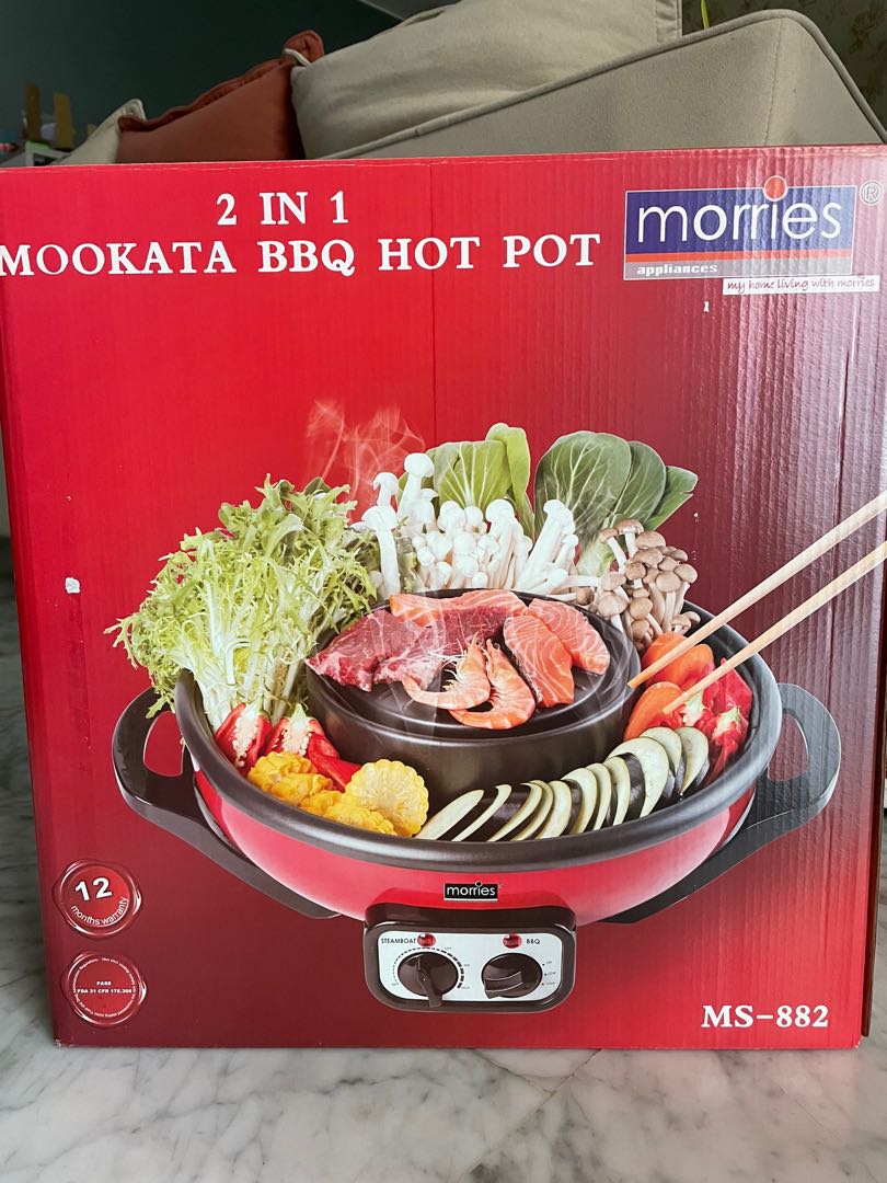 Brand new Morris 2 in 1 mookata BBQ hot pot, TV & Home Appliances ...