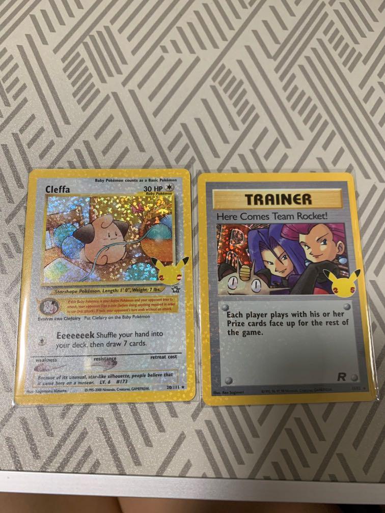 Celebrations Cleffa and Here comes team rocket! Card for $8, Hobbies & Toys, Toys & Games on ...