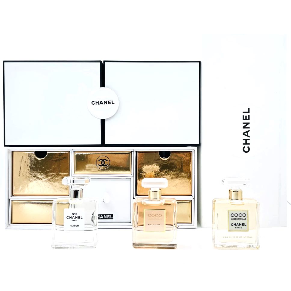 Chanel 3x7.5ml Drawer Miniature Perfume Set Authentic, Beauty ...